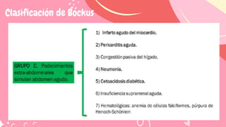 Abdomen agudo, que es, clasificación y generalidades | PDF