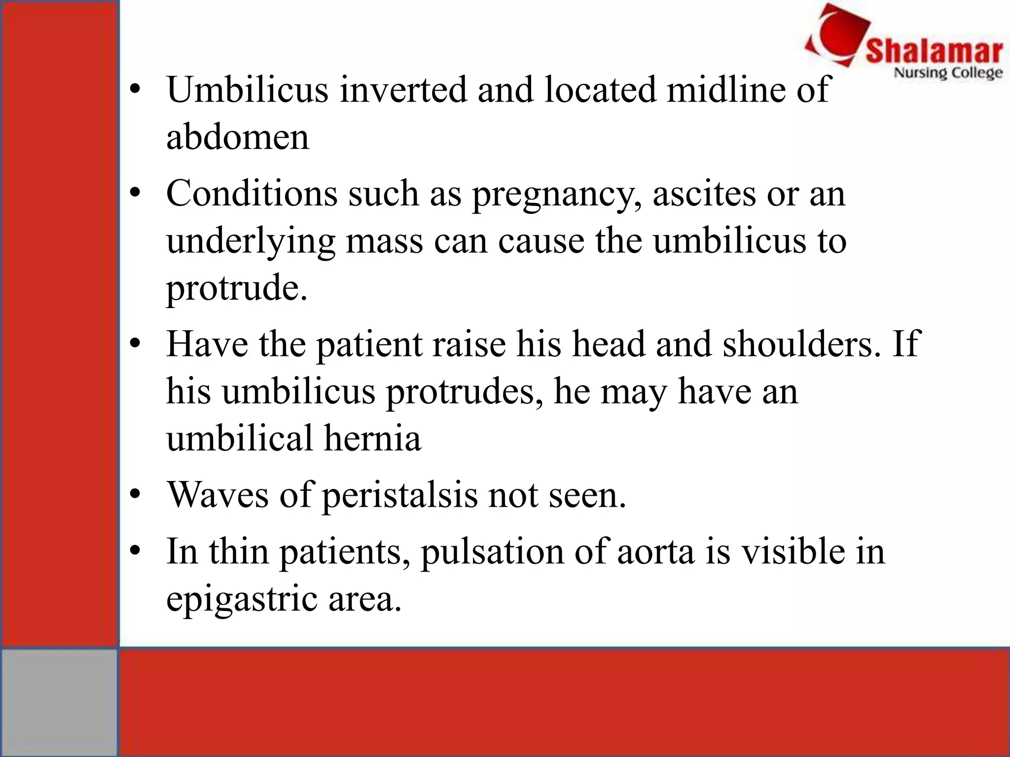 Assessment of Abdomen, anus & rectum | PPTX