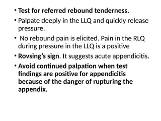physical Assessment of abdomen Anus & Rectum | PPTX