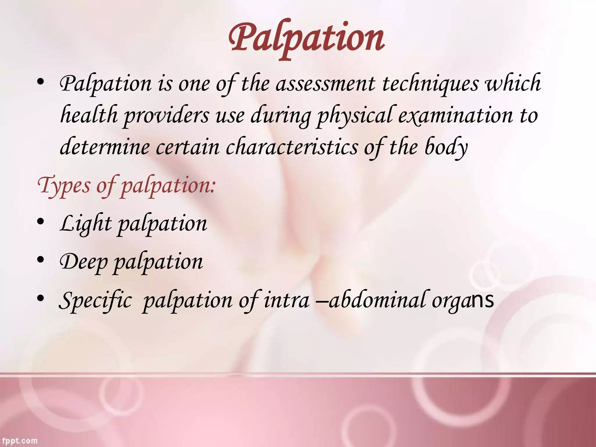 Abdomen examination paeds | PPTX
