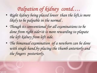 Abdomen examination paeds | PPTX