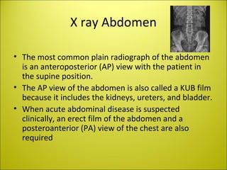Abdomen Radiography ppt . Daniel J.P. Radiology Technologist ...