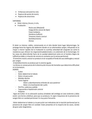 Abdomen vascular y hemorragico | DOCX