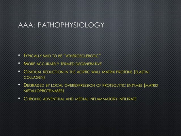 Abdomianl Aortic Aneurysm (AAA) | PPT