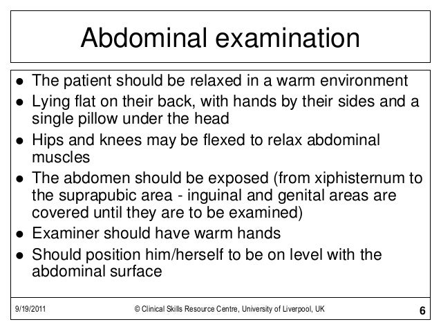 Abdominal Exam