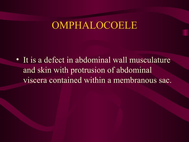 Abdominal wall-defects | PPT | Pregnancy | Reproductive Health