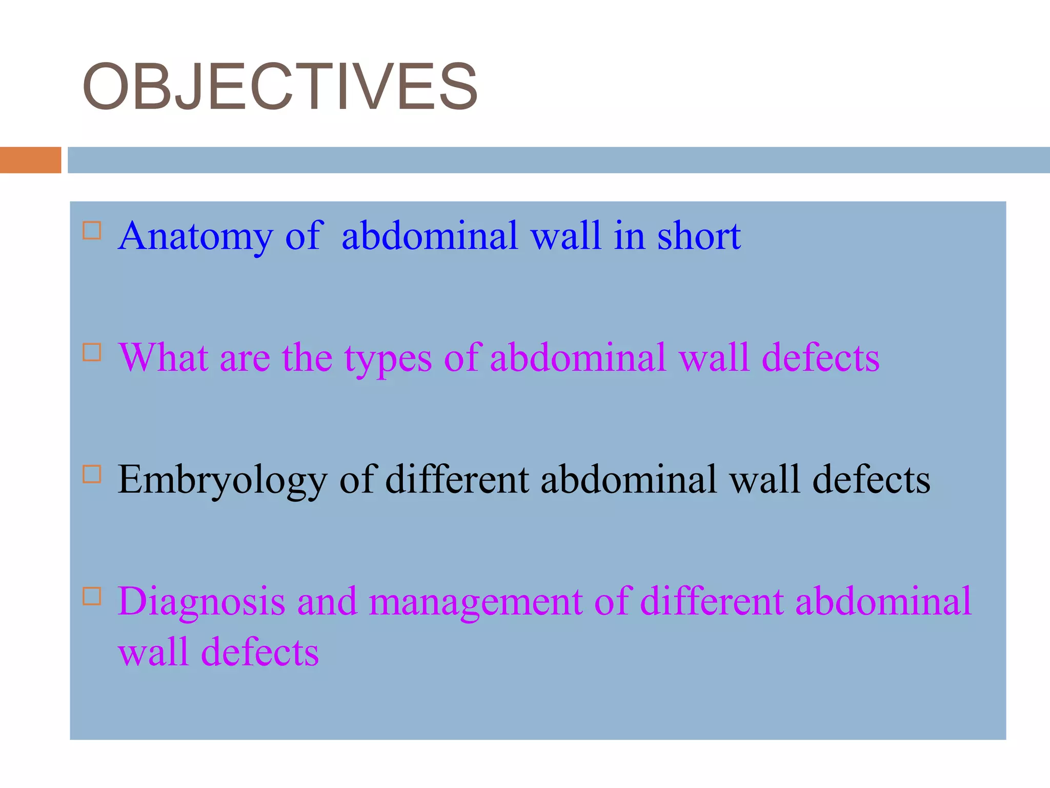 Abdominal wall-defects | PPT