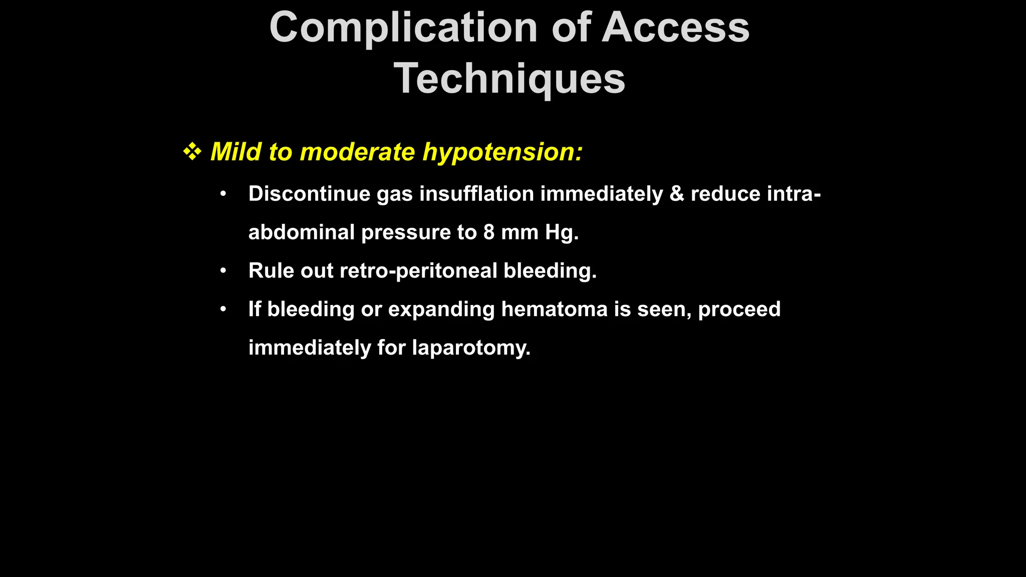 Abdominal Access Techniques in laparoscopy | PPT