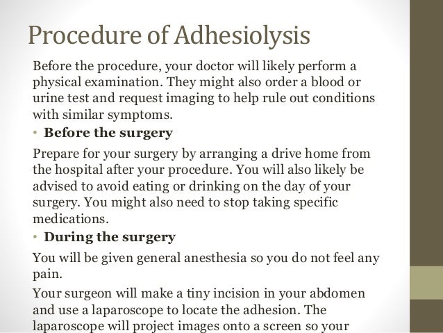 Abdominal adhesiolysis | PPTX