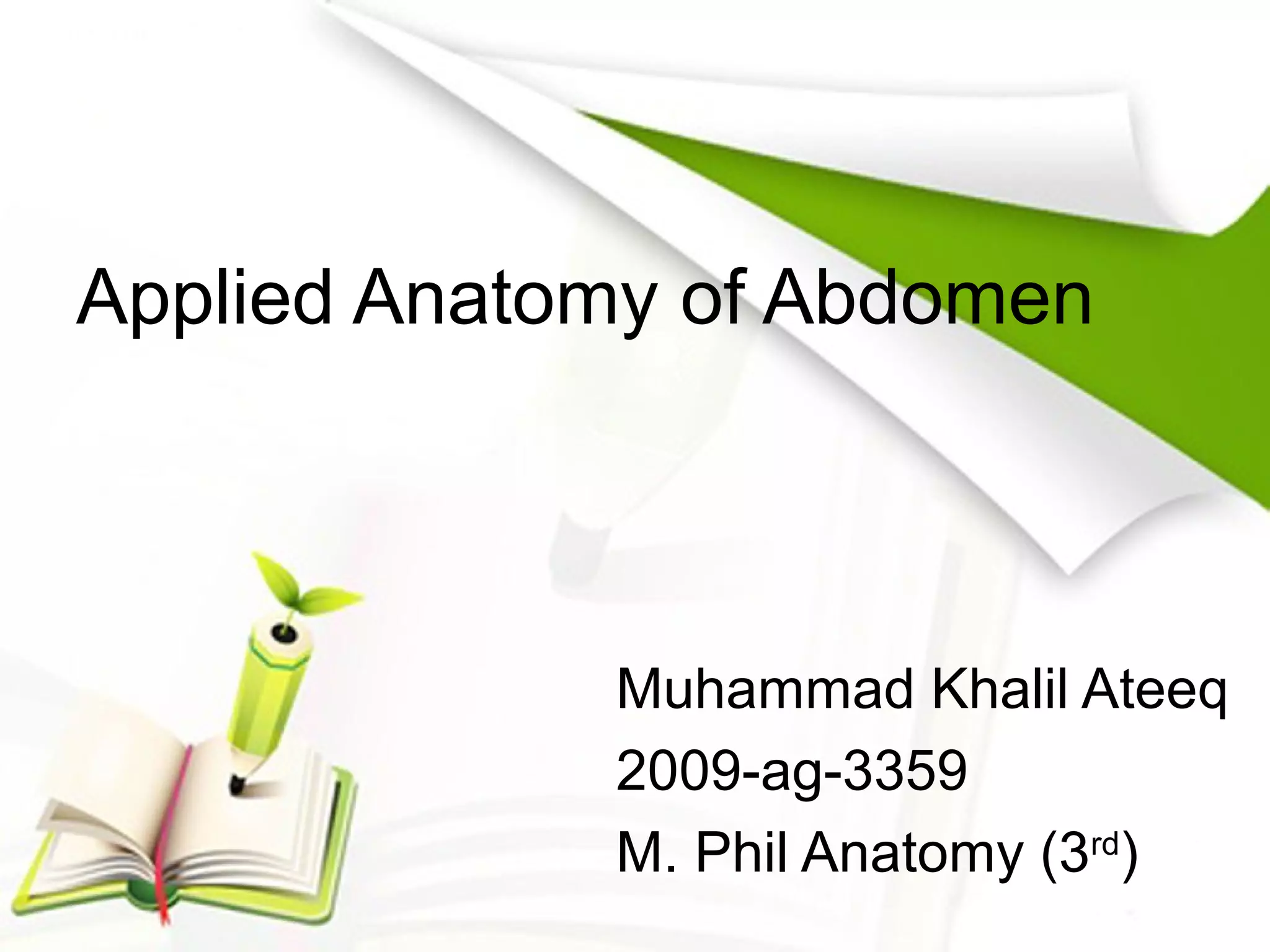 Abdominal anatomy | PPT