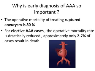 ABDOMINAL AORTIC ANEURSUM.pptx | Digestive Disorders | Diseases and ...
