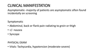 Abdominal aortic aneurysm | PPTX