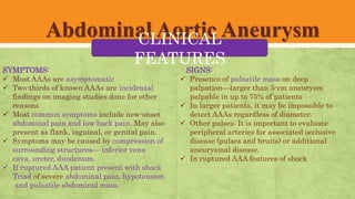 ABDOMINAL AORTIC ANEURYSM- EPIGASTRIC LUMPS- Abdominal Lumps.pptx