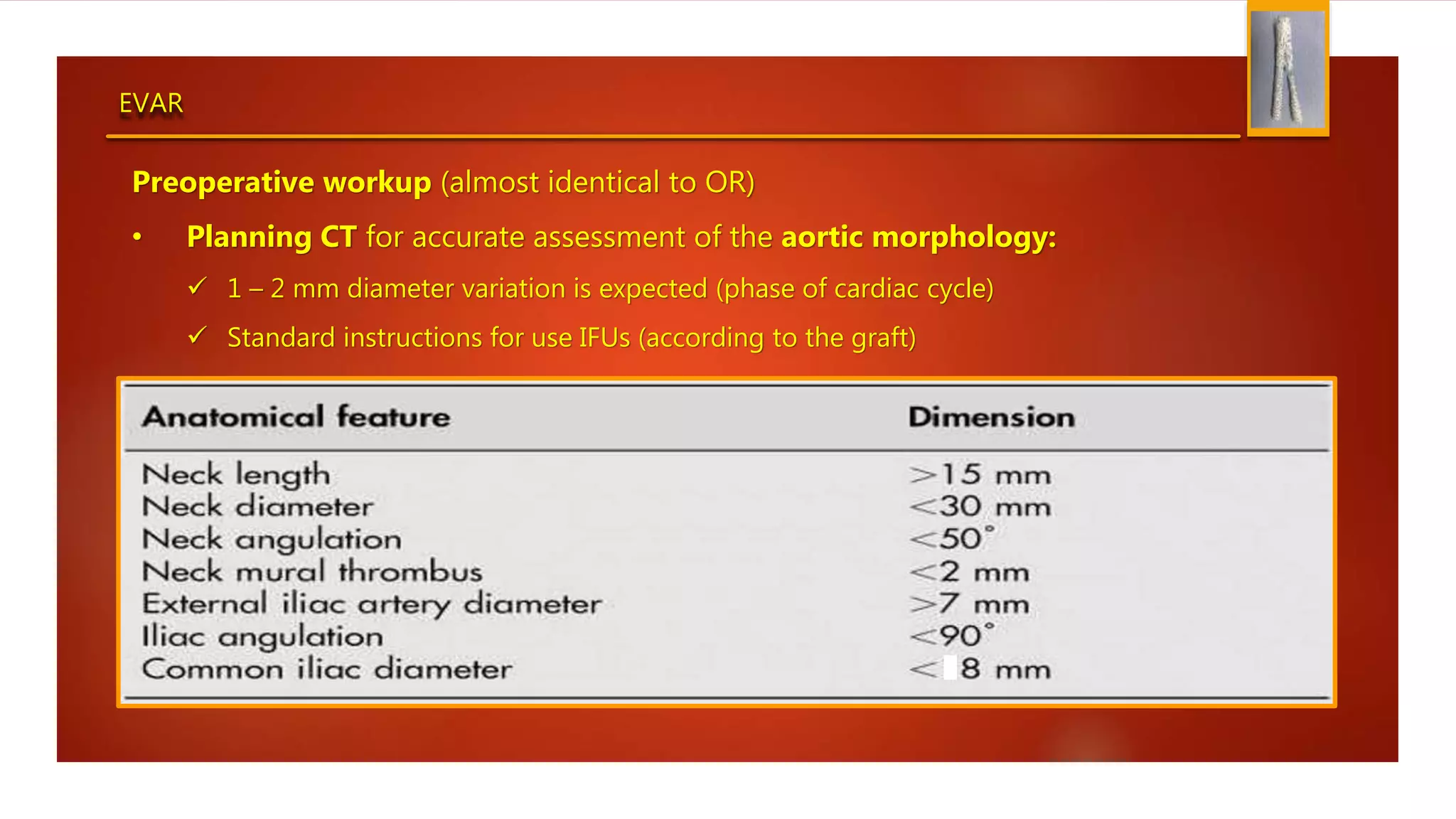 Endovascular Aortic Aneurysm Repair | PPTX