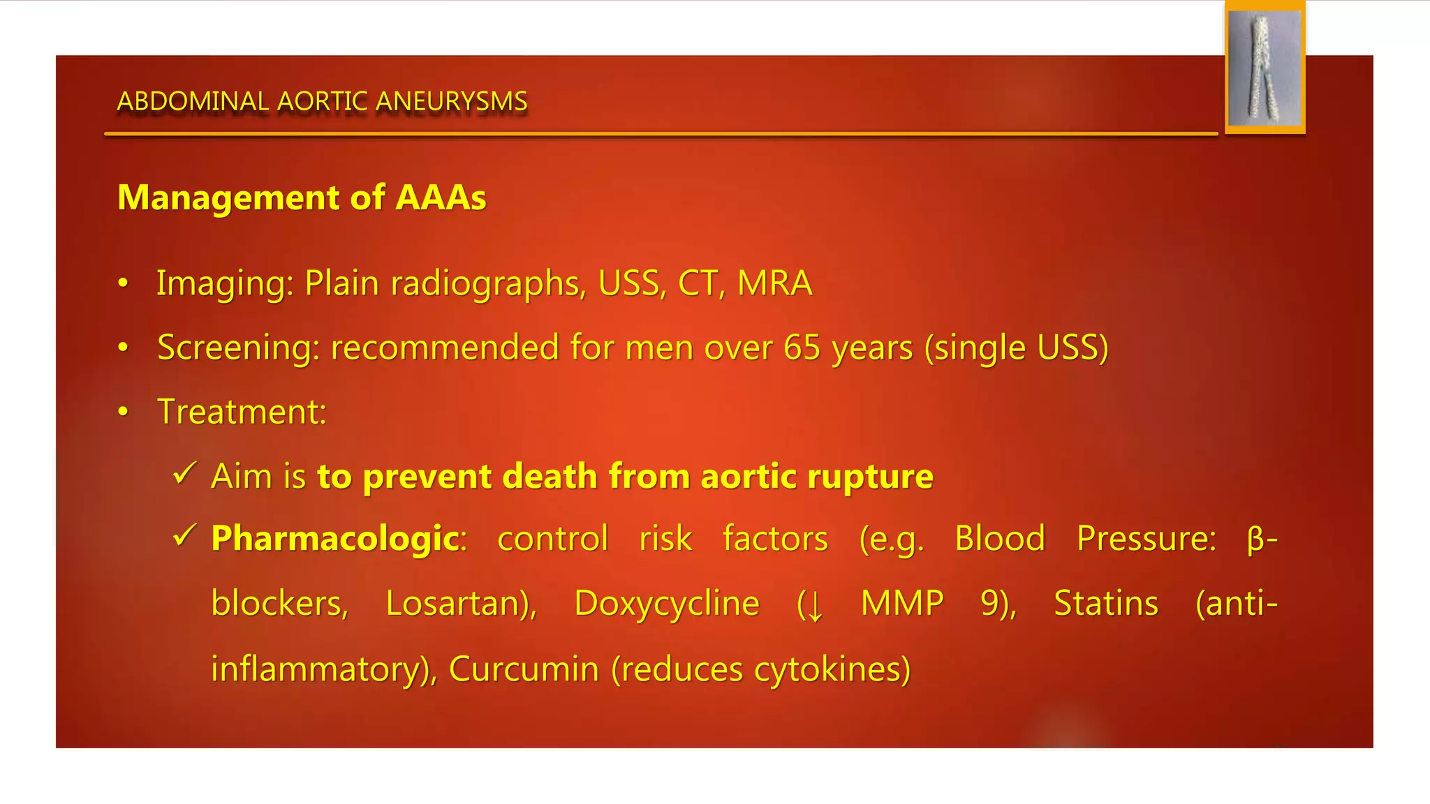 Endovascular Aortic Aneurysm Repair | PPTX