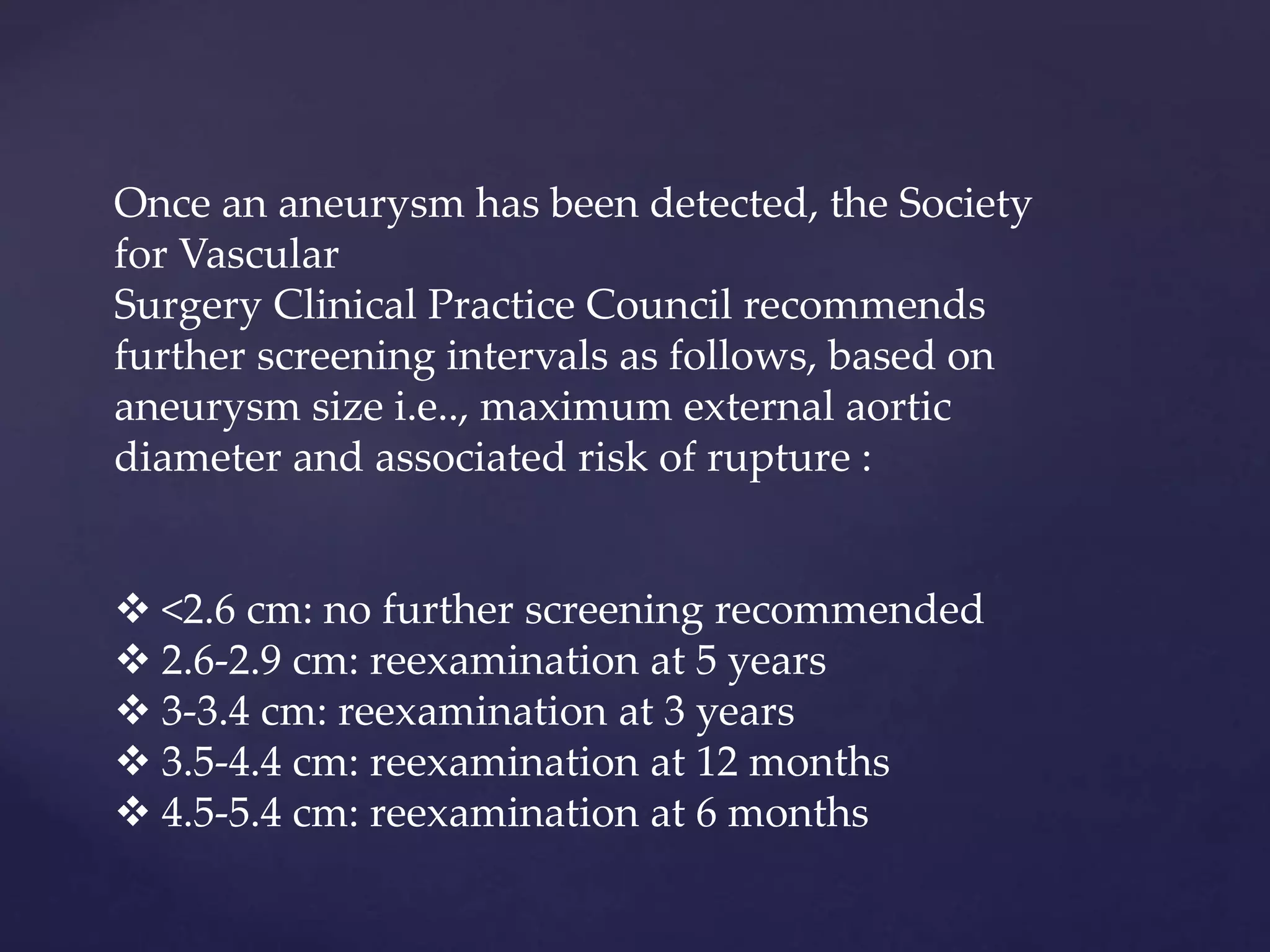 Abdominal aortic aneurysm | PPTX