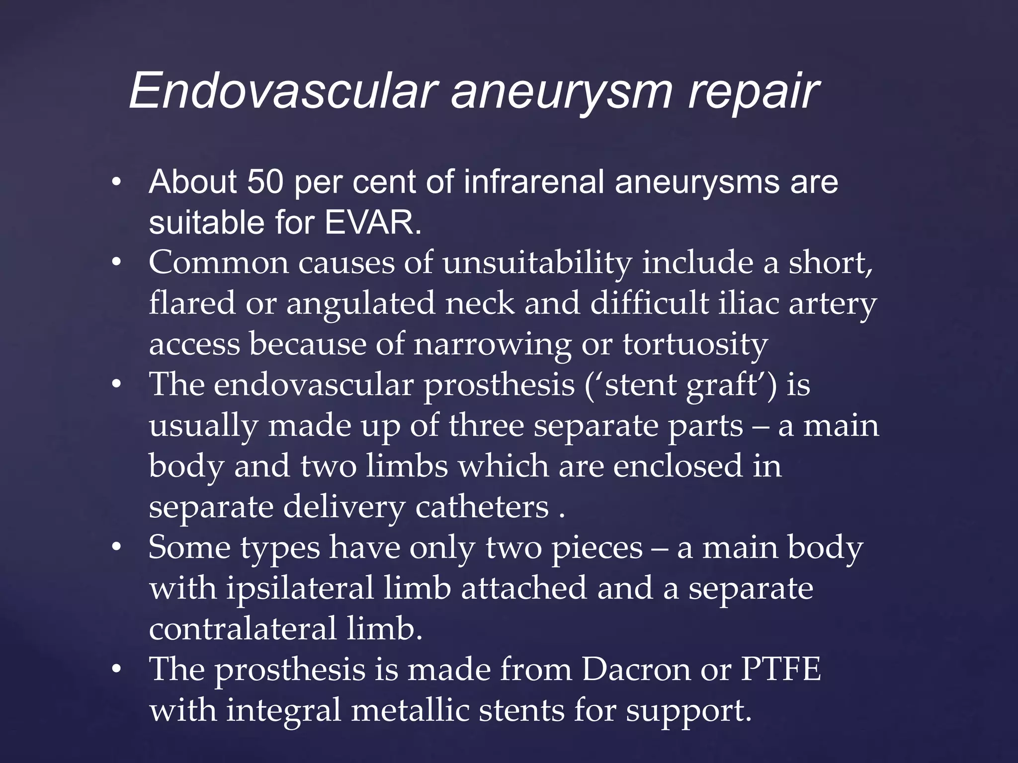 Abdominal aortic aneurysm | PPTX