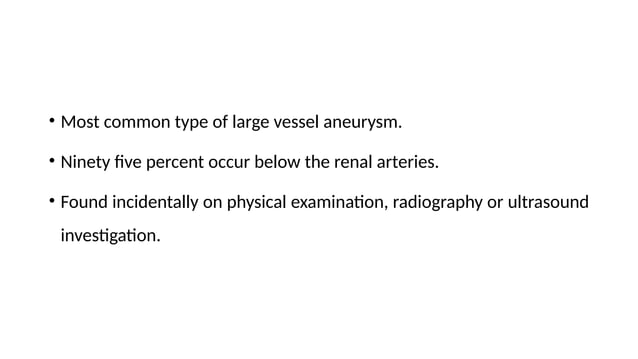 Abdominal Aortic aneurysm intro till management .pptx