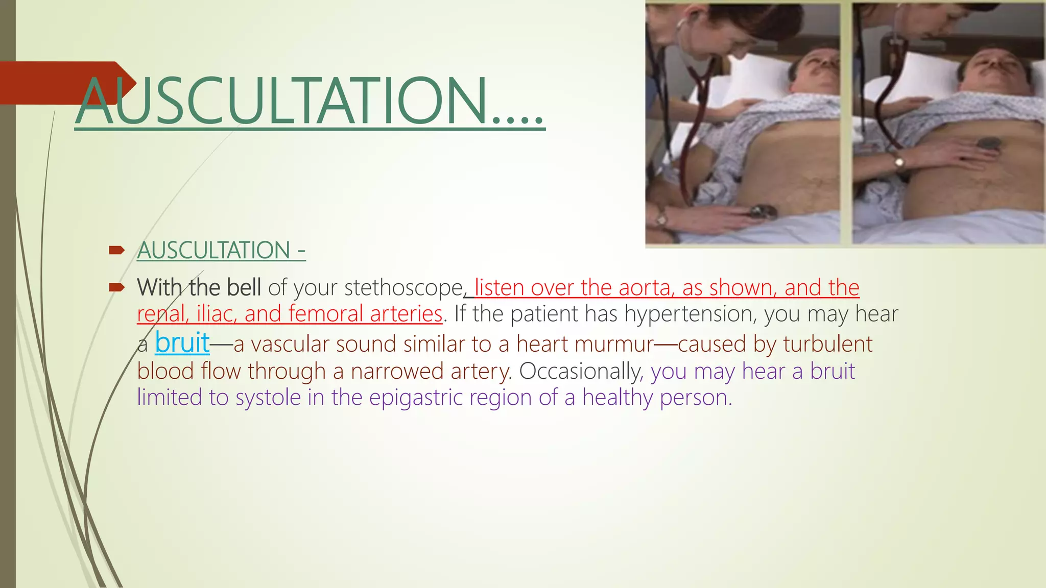 ABDOMINAL ASSESSMENT ASSESSMENT, AUSCULTAION, PERCUSSION & PALPATION ...