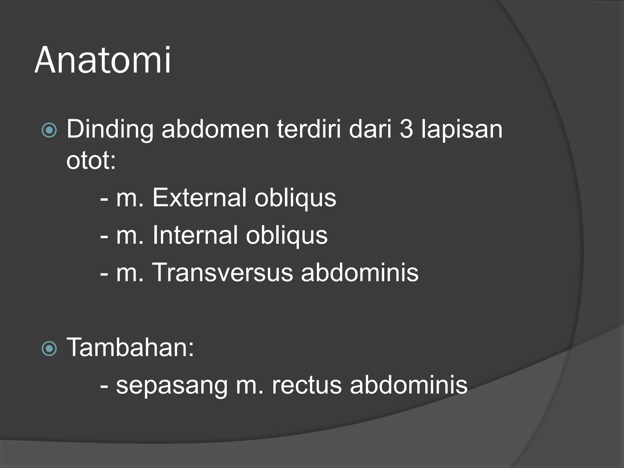 Abdominal block | PDF