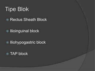 Abdominal block | PDF