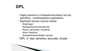 Abdominal Blunt Trauma and Damage Control Surgery | PPT