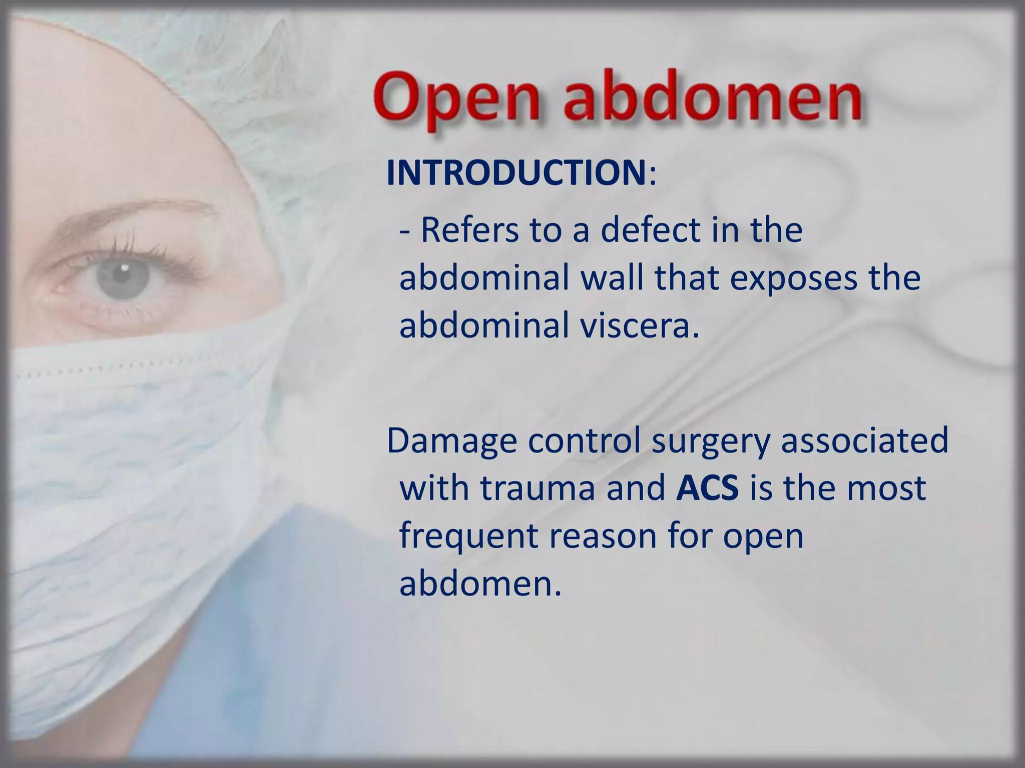 Abdominal compartment syndrome | PPTX