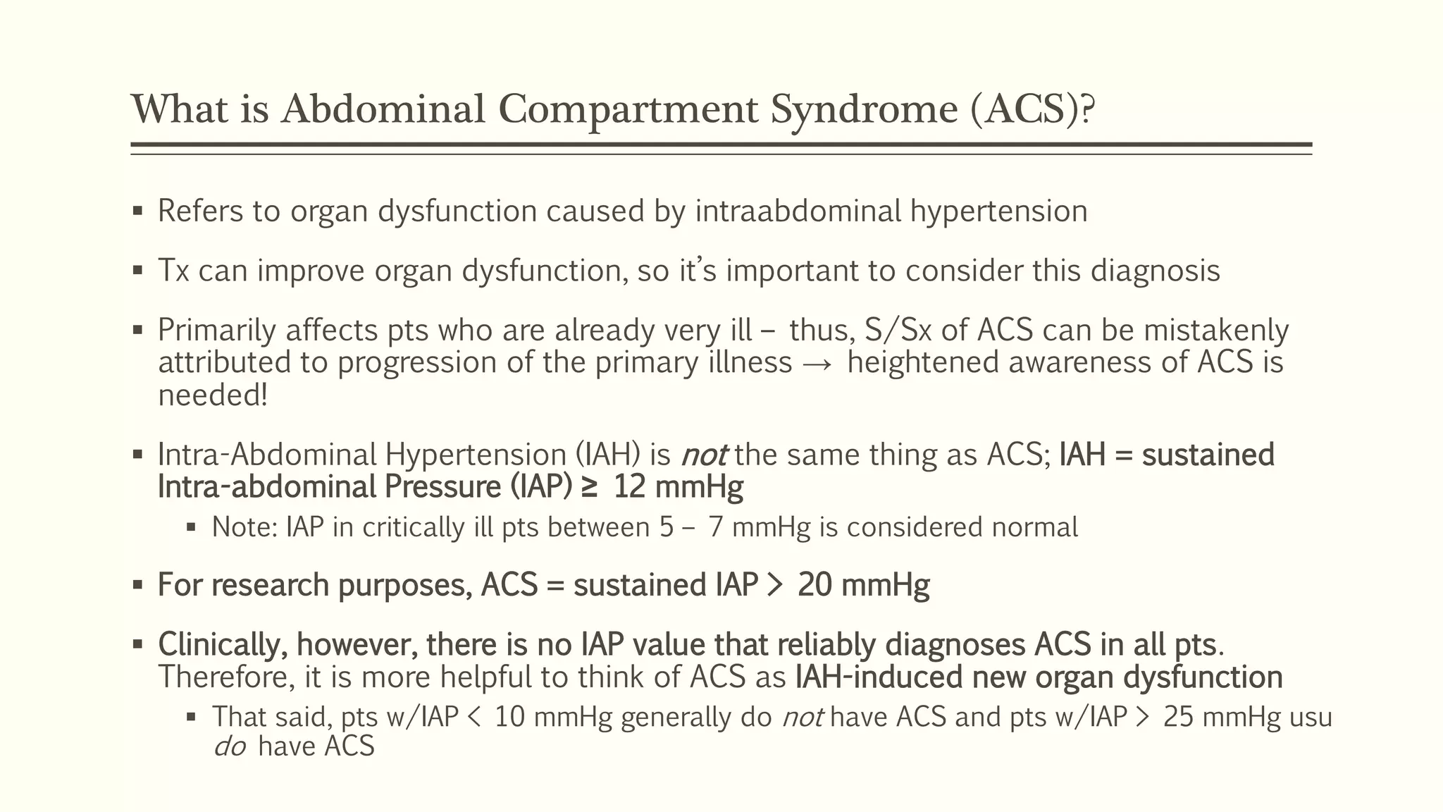 Abdominal compartment syndrome | PPTX | Digestive Disorders | Diseases ...