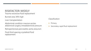 Abdominal compartment syndrome powerpoint slides | PPTX