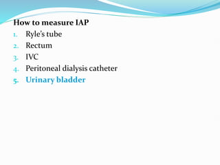 Abdominal compartment syndrome (ACS) .pptx