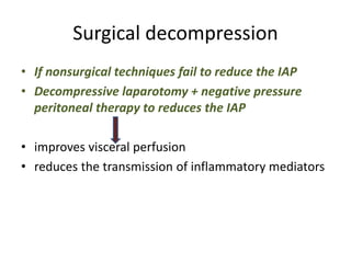 Abdominal compartment syndrome in trauma | PPT