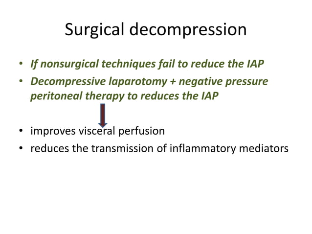 Abdominal compartment syndrome in trauma | PPTX | Medical Health