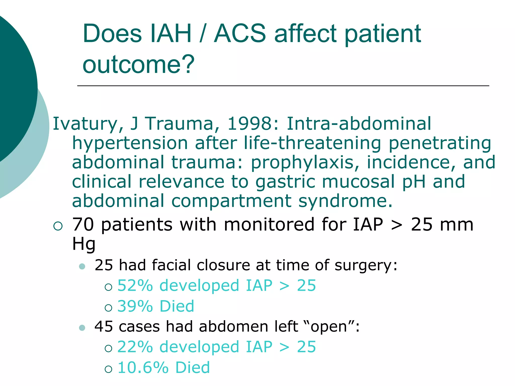 Abdominal compartment syndrome[1] | PPTX