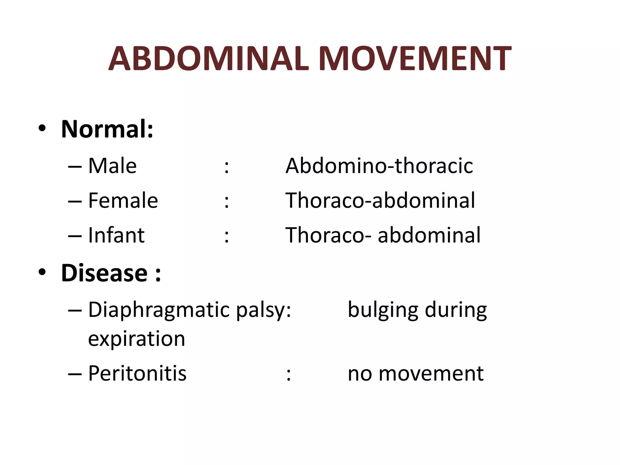 Abdominal examination | PPTX