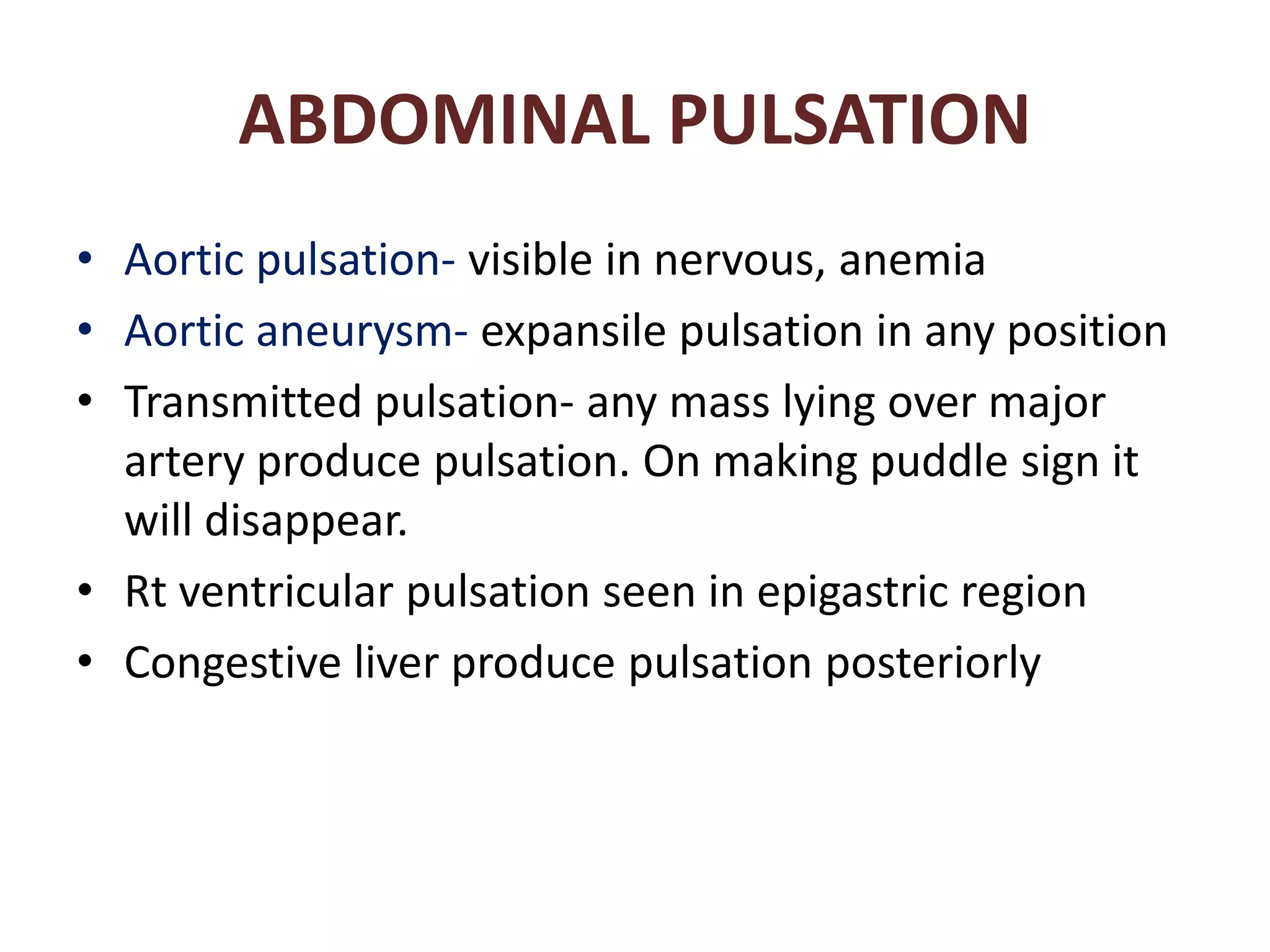 Abdominal examination | PPTX