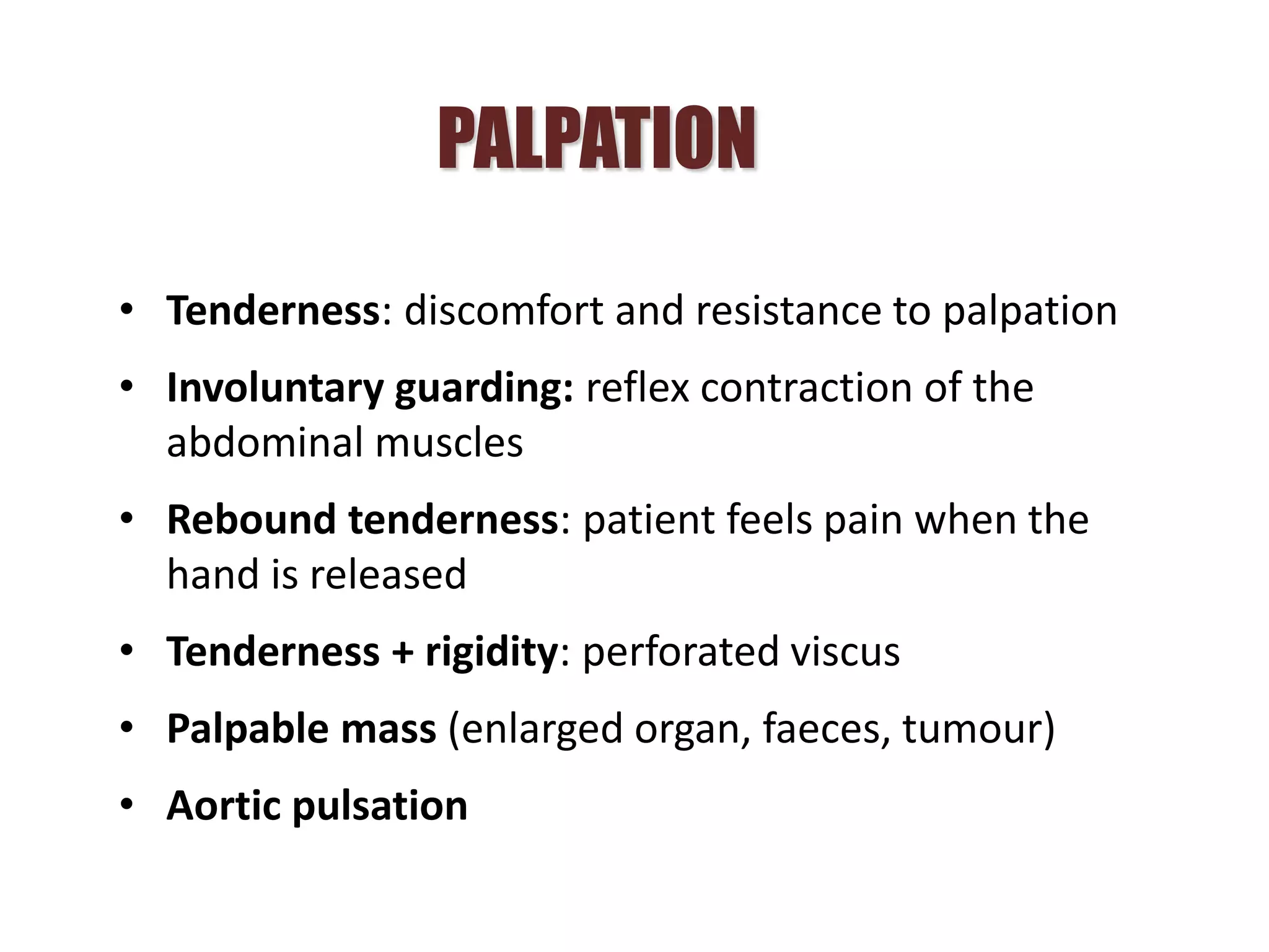 Abdominal examination | PPTX