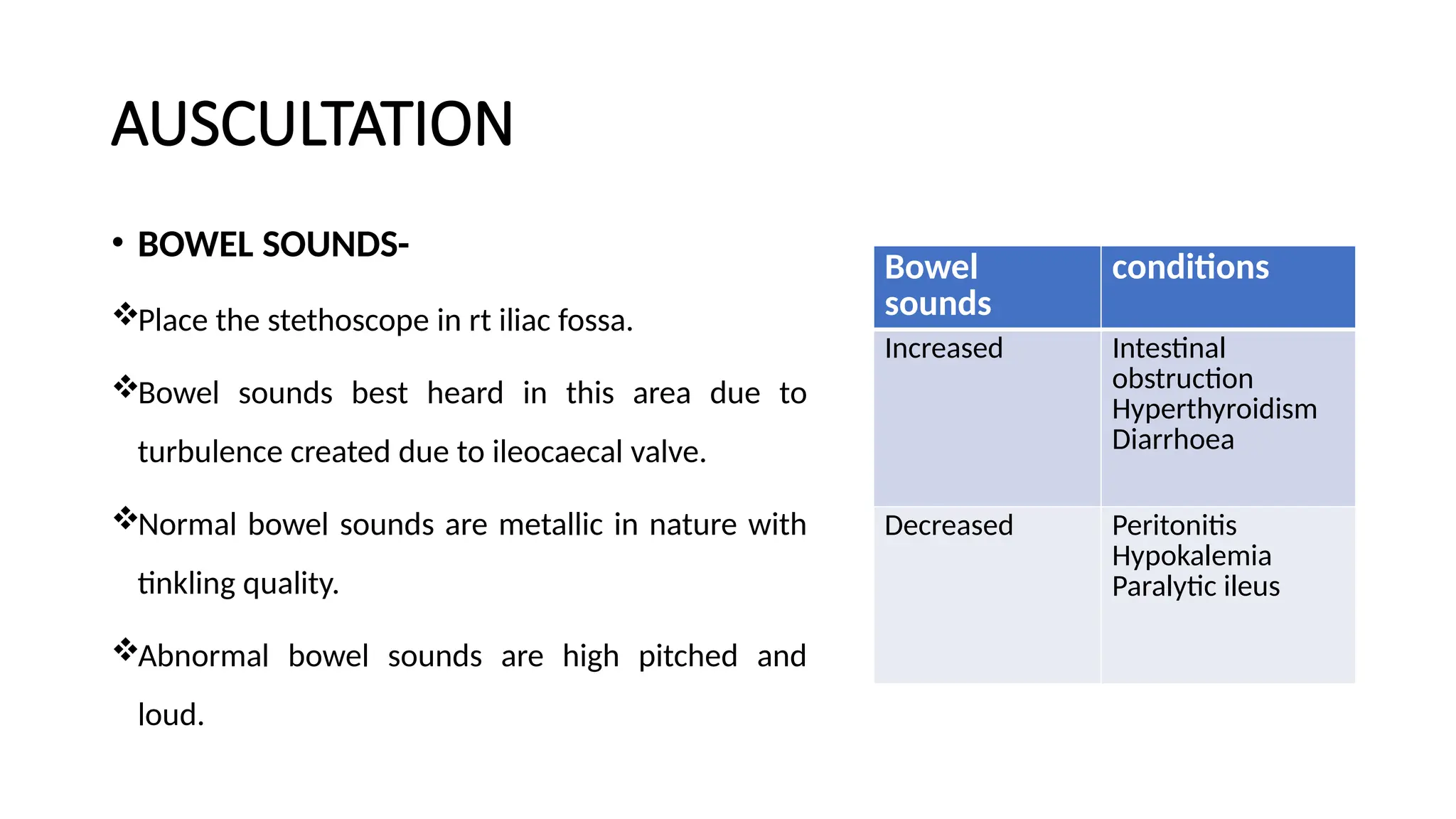 Abdominal examination. Clinical medicine | PPTX