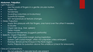 "Comprehensive Clinical Guide to Abdominal Examination: Techniques ...