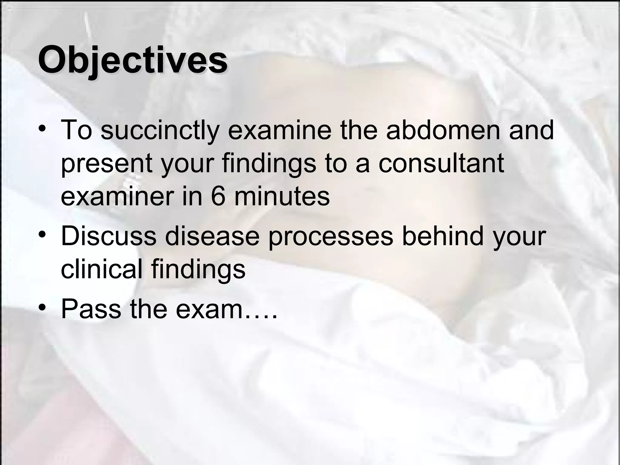 Abdominal Examination | PPT