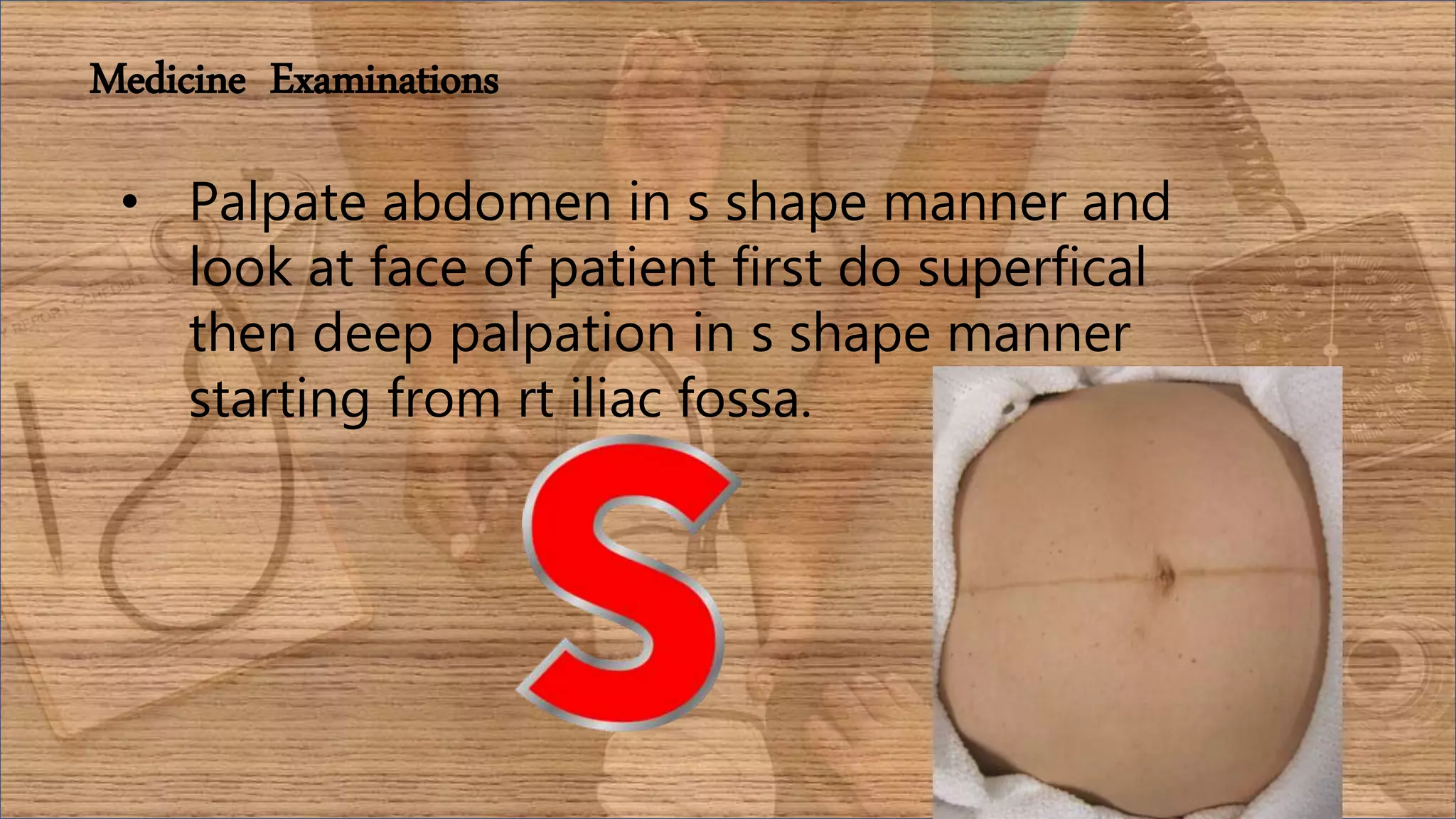 Abdominal examination osce all steps | PPTX