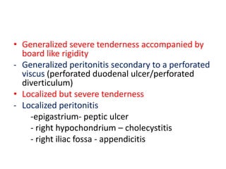 Abdominal Examination | PPTX | Digestive Disorders | Diseases and ...