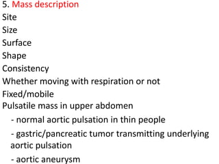 Abdominal Examination | PPTX | Digestive Disorders | Diseases and ...