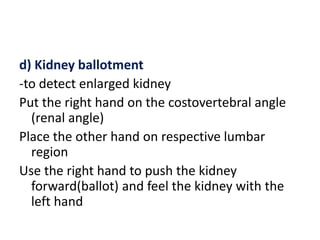 Abdominal Examination | PPTX | Digestive Disorders | Diseases and ...