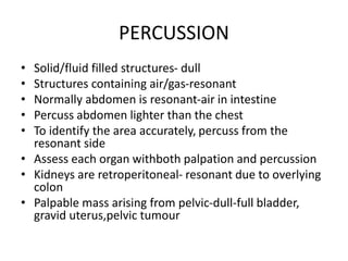 Abdominal Examination | PPTX | Digestive Disorders | Diseases and ...