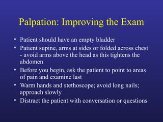 Abdominal examination byMuhamad Fathy (MD) | PPT
