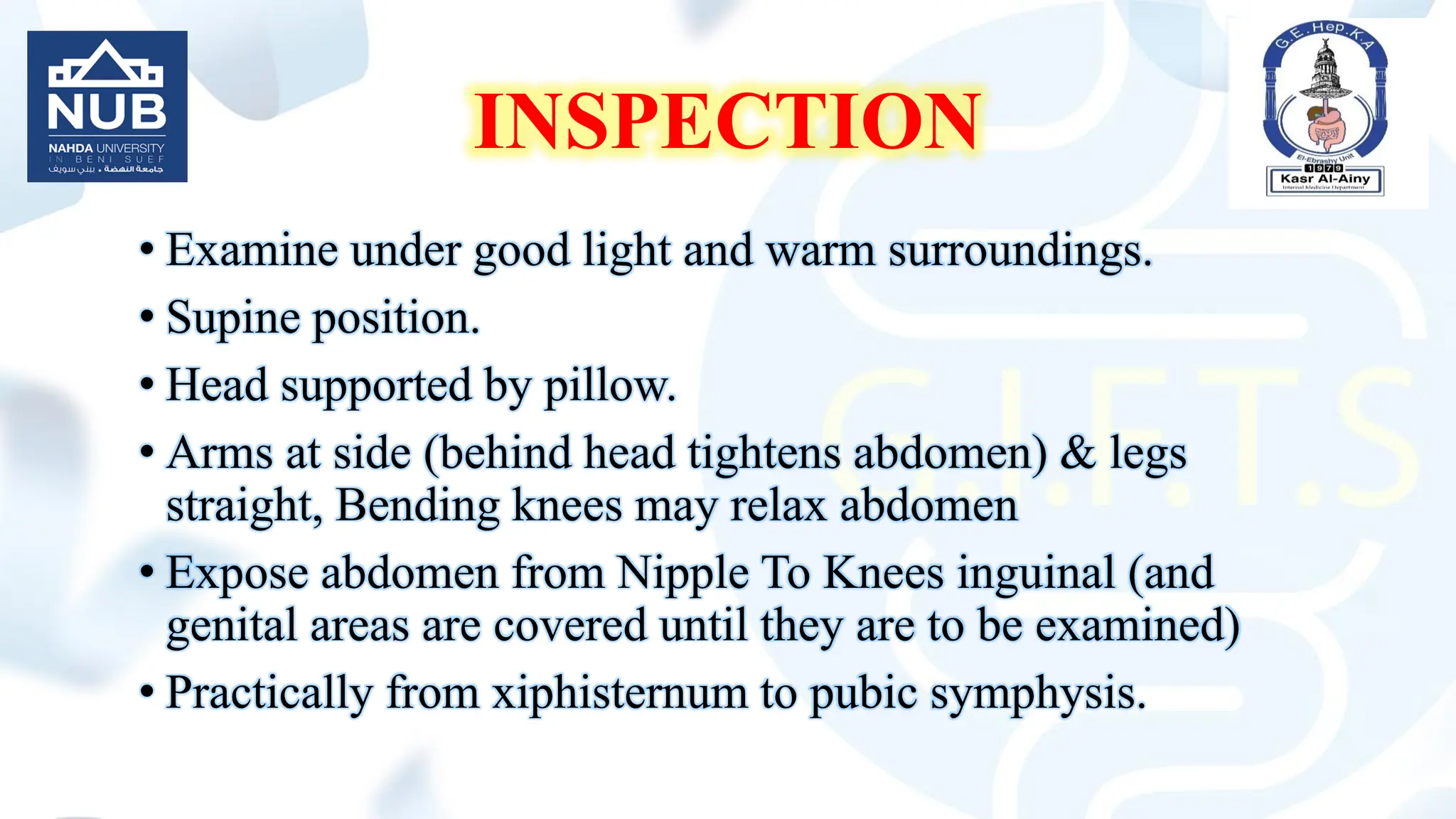 Abdominal Examination For Students (Chapter 1) | PDF