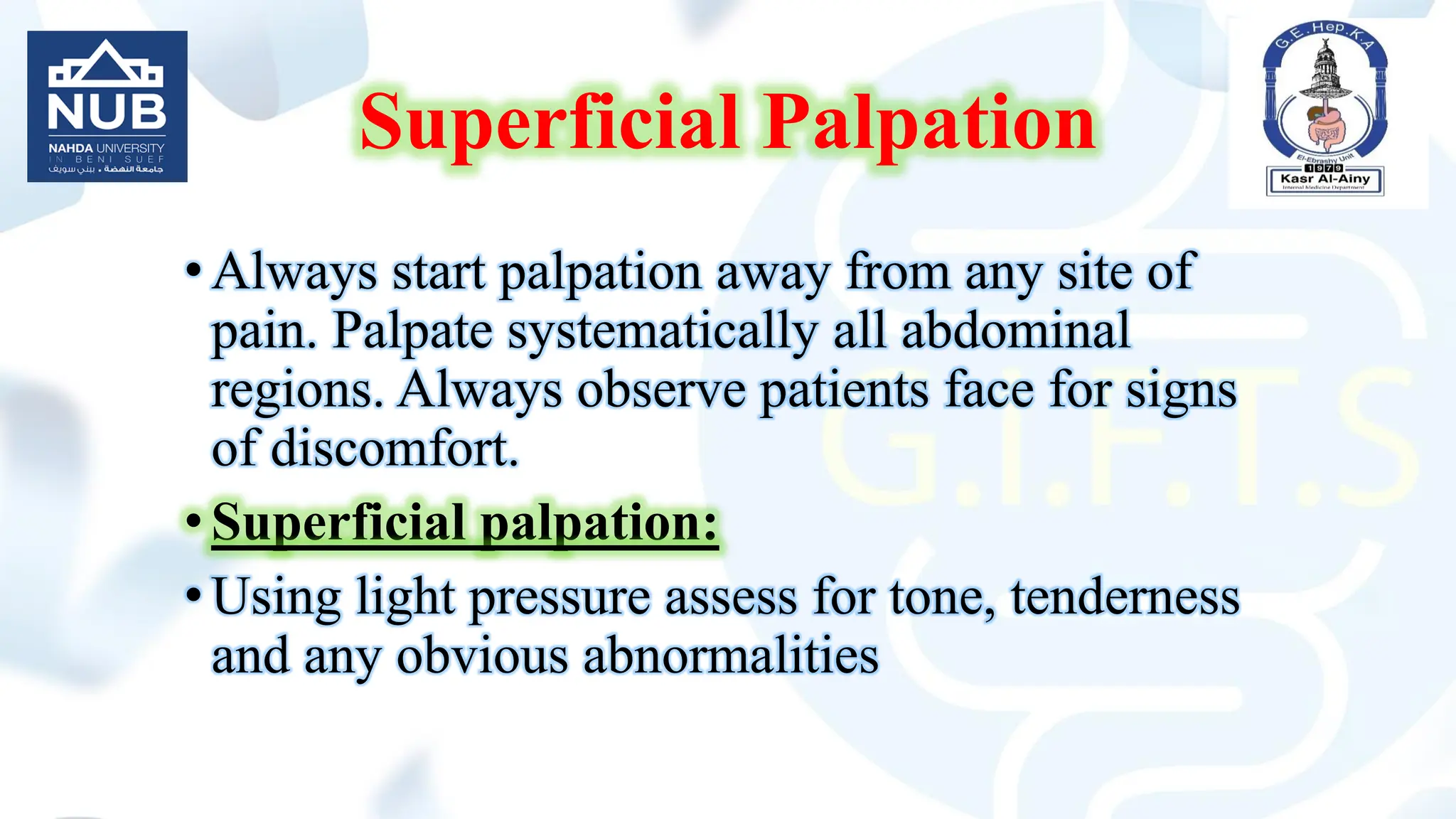 Abdominal Examination For Students (Chapter 2) | PDF
