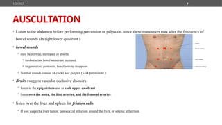 Abdominal examination for C1 medical students | PPT