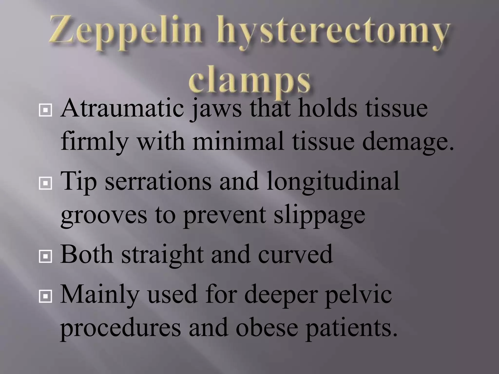 Abdominal hystrectomy set | PPTX