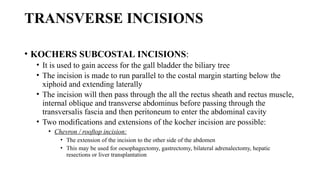 GENERAL ABDOMINAL INCISION FOR PHYSIOTHERAPY | PPTX